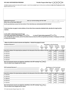 Nyc Early Intervention Progress Report Sample: Fill Out & Sign In ...