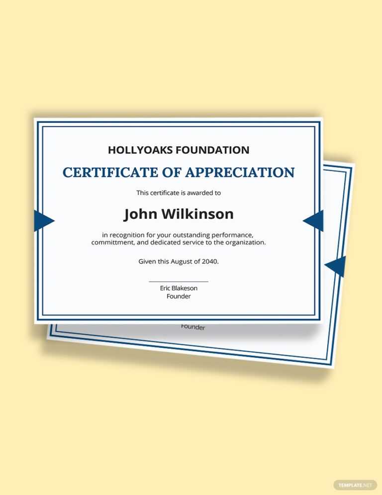 Outstanding Performance Certificate Template – Word Template ...