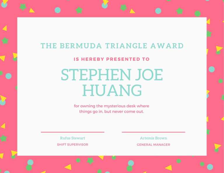 Fun Certificate Templates - Rebeccachulew.com