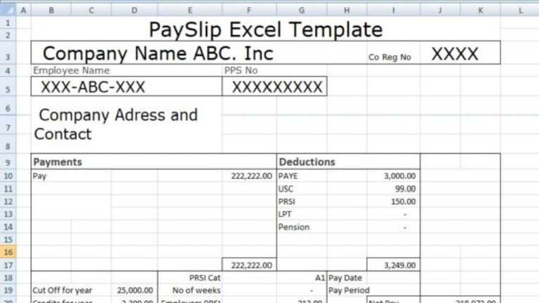 Blank Payslip Template - Rebeccachulew.com