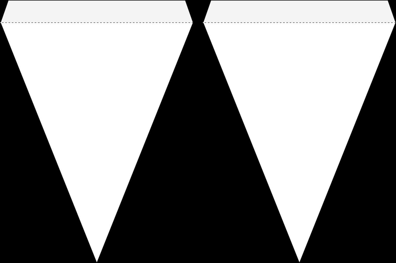 Pennant Banner Template – Triangle Flag Banner Template For Triangle ...