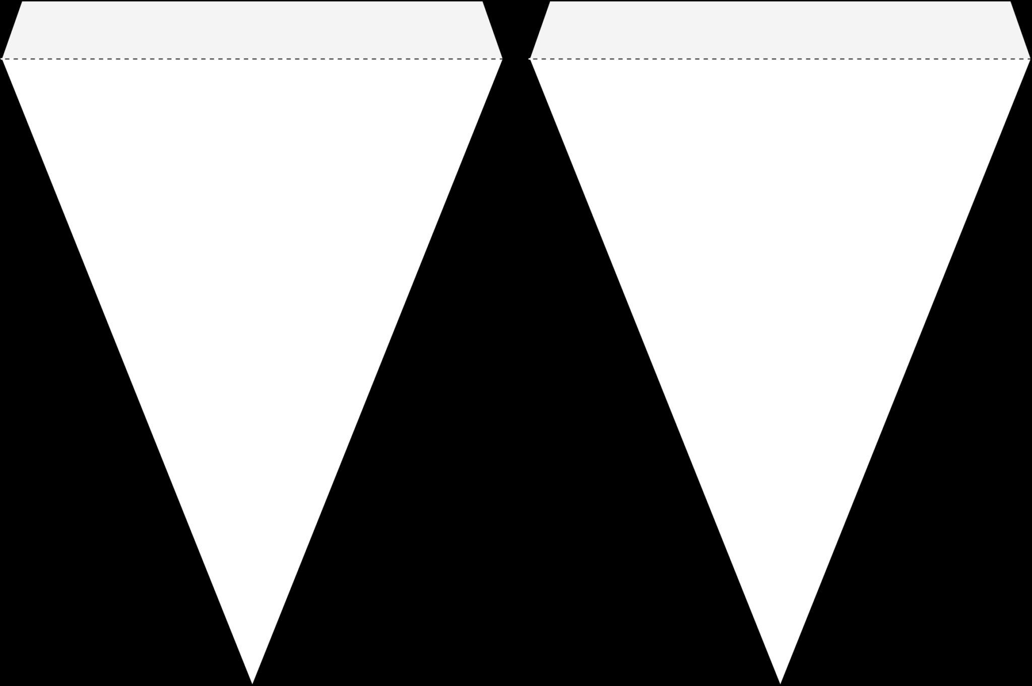 Pennant Banner Template – Triangle Flag Banner Template For Triangle ...