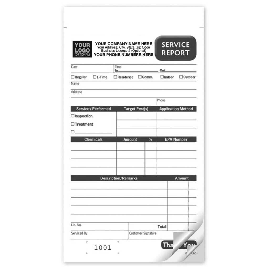 Pest Control Report Template - Rebeccachulew.com
