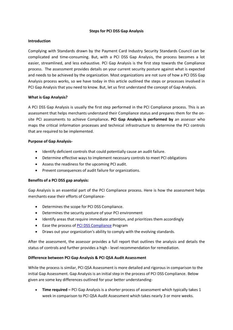 PPT – Steps For PCI DSS Gap Analysis PowerPoint Presentation, Free Inside Pci Dss Gap Analysis ...
