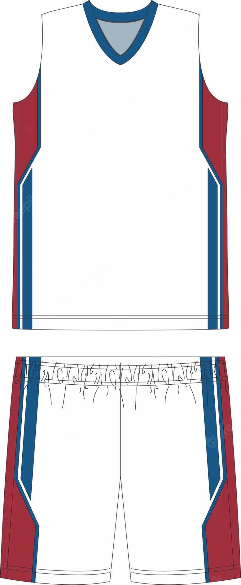 Premium Vector Men Basketball Uniform Jerseys And Shorts Mock Inside ...