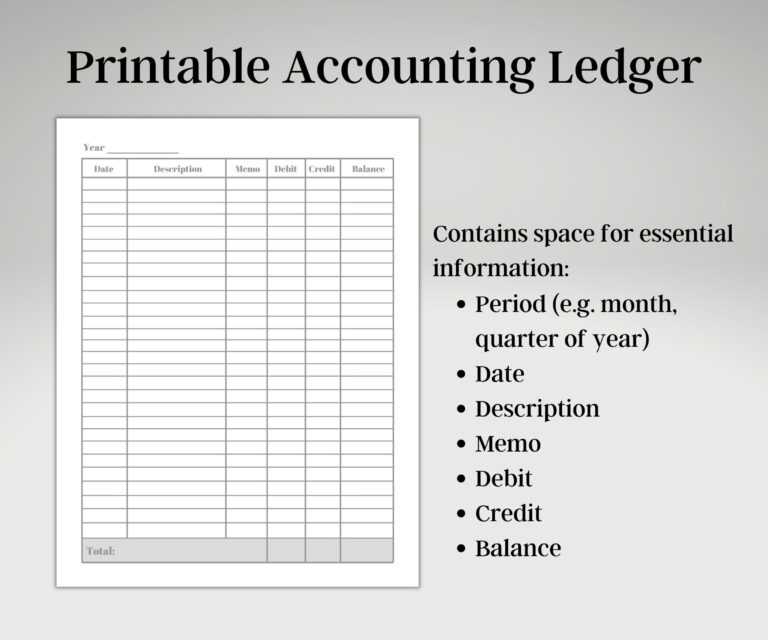 Printable Accounting Ledger Bookkeeping Journal For Small – Etsy ...