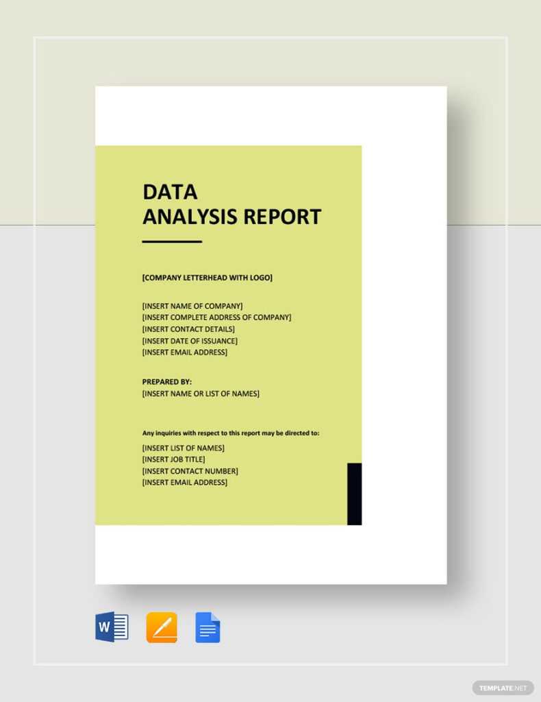 Project Analysis Report Template – Google Docs, Word, Apple Pages For Project Analysis Report ...