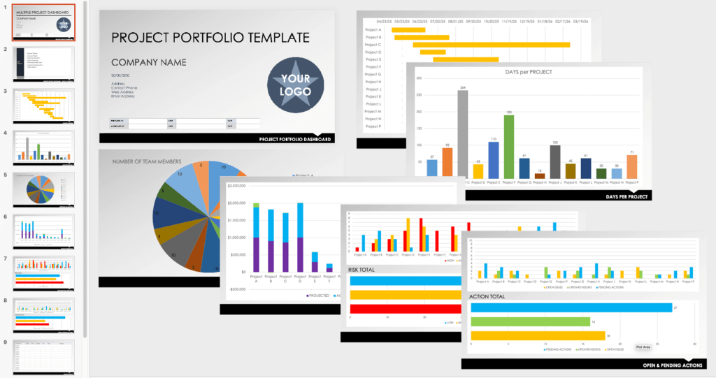 Project Portfolio Status Report Template - Rebeccachulew.com