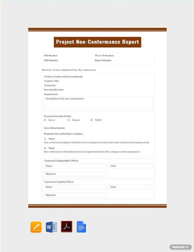 Project Reports Templates Word – Format, Free, Download Template ...