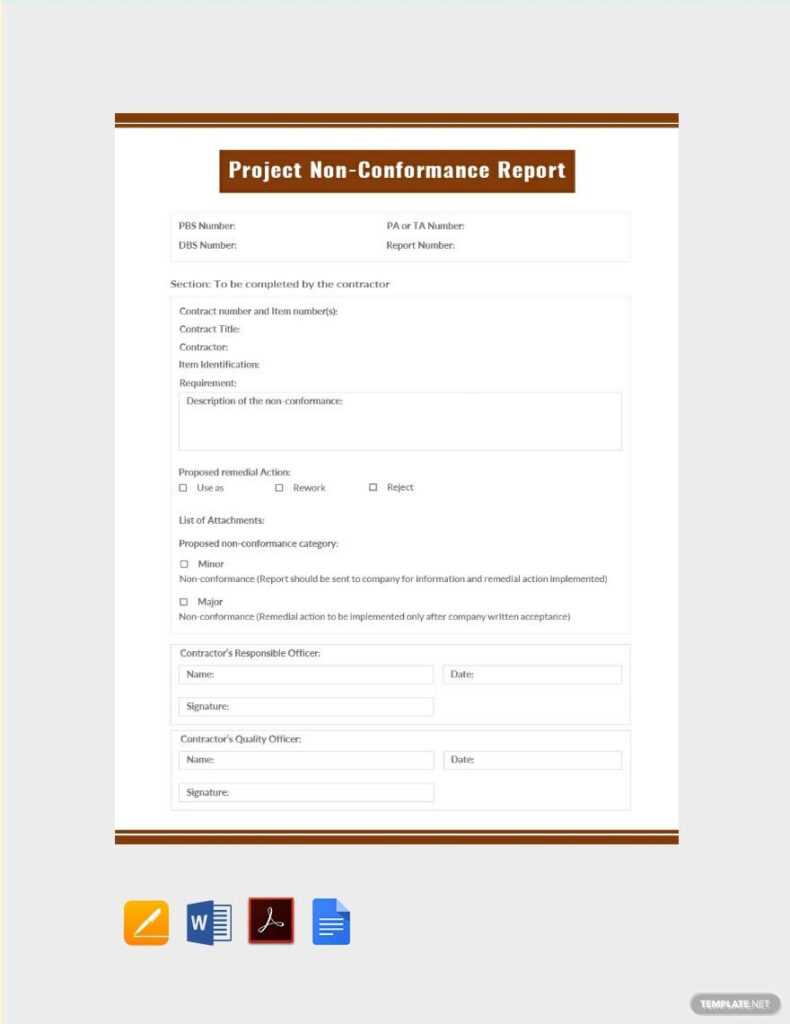 Project Reports Templates Word – Format, Free, Download Template ...