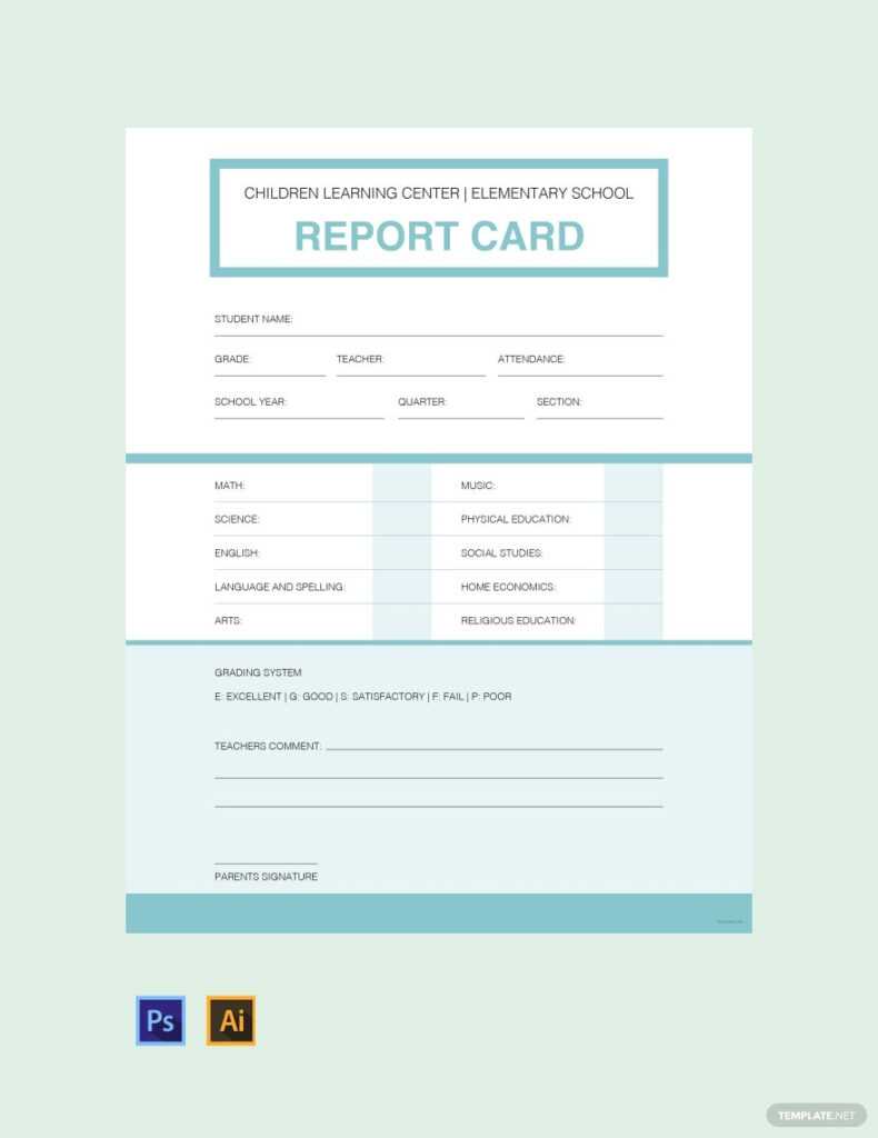 Report Cards Templates – Format, Free, Download Template