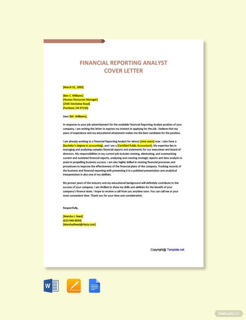 Report Letter Templates – Format, Free, Download Template ...