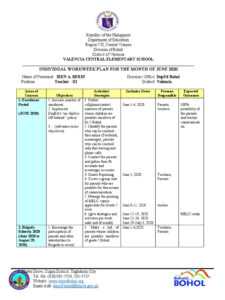 Weekly Accomplishment Report Template - Rebeccachulew.com