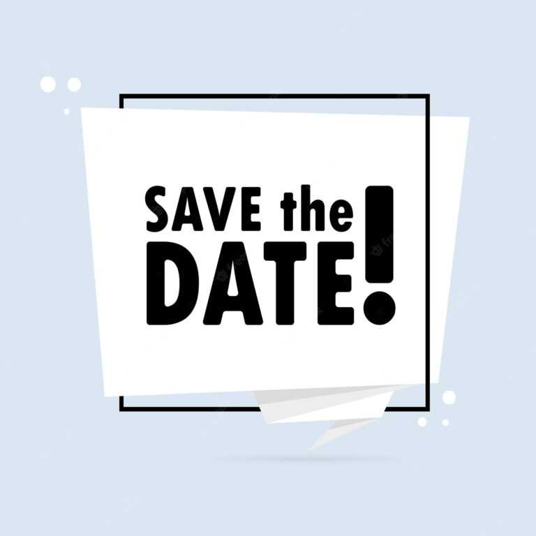 Save The Date Banner Template - Rebeccachulew.com