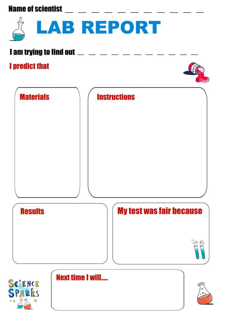Science Experiment Templates Throughout Science Experiment Report ...