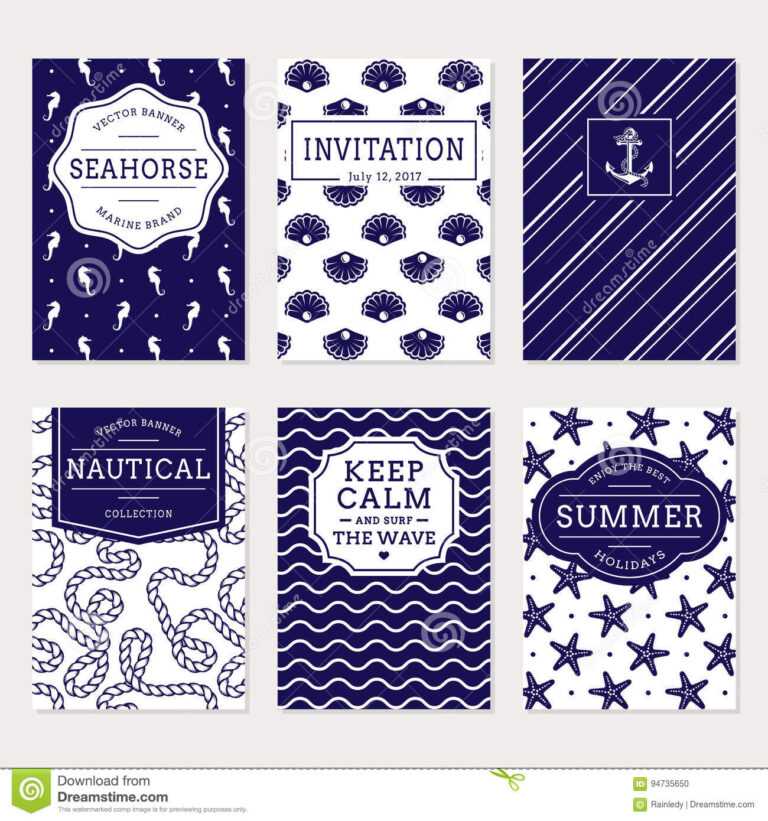 Sea And Nautical Banners. Vector Templates - Rebeccachulew.com