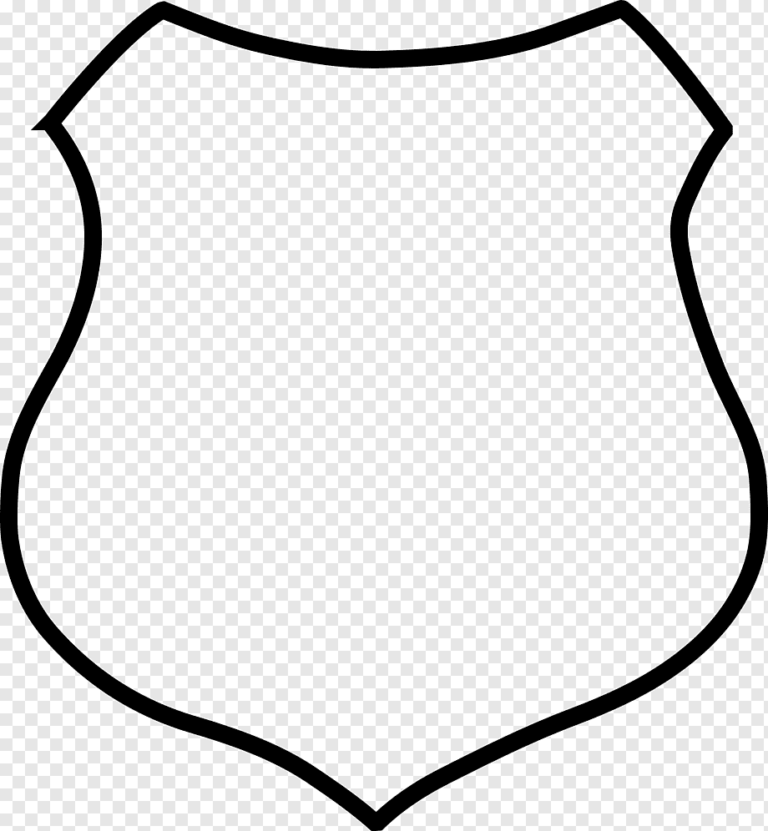 Shield, Shield Outline, Template, Angle, White Png PNGWing Pertaining ...