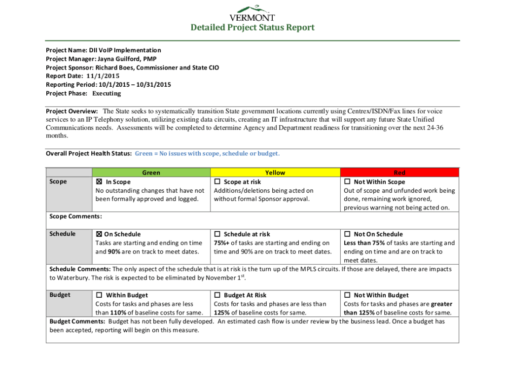 Simple Project Status Report – 10+ Examples, Format, Pdf Examples ...
