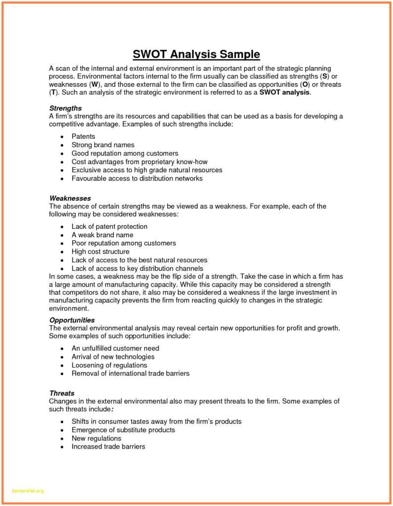 Strategic Analysis Report – 10+ Examples, Format, Pdf Examples ...