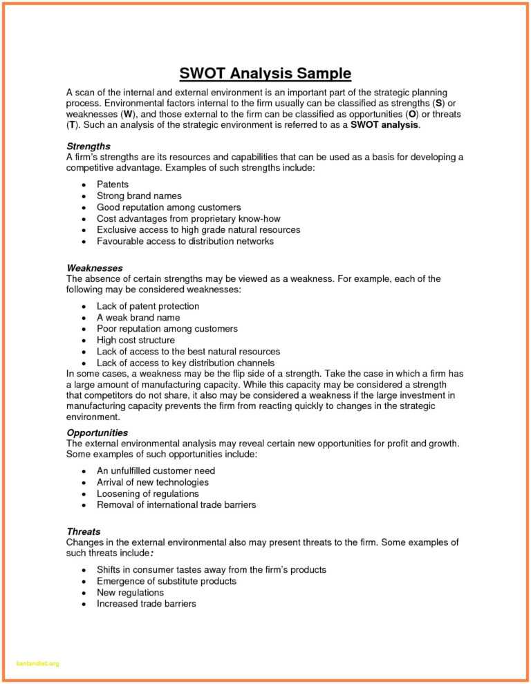 Strategic Analysis Report – 10+ Examples, Format, Pdf Examples ...