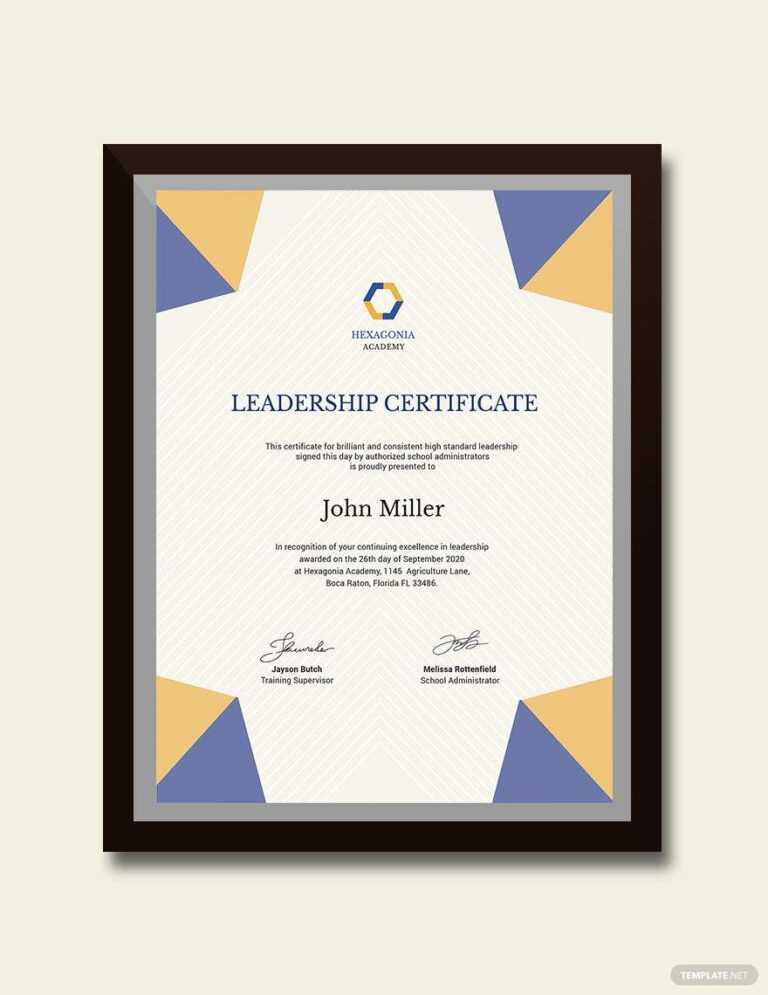 Student Leadership Certificate Template – Google Docs, Word Regarding ...