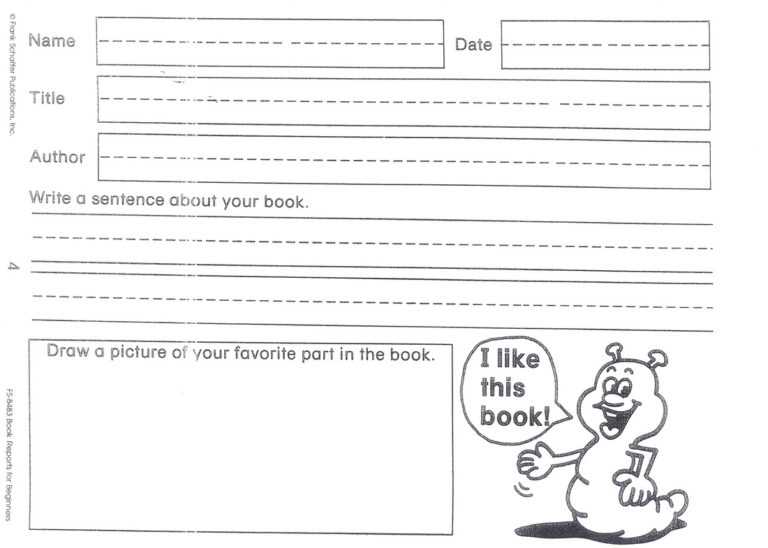 Summer Book Report – Mrs - Rebeccachulew.com