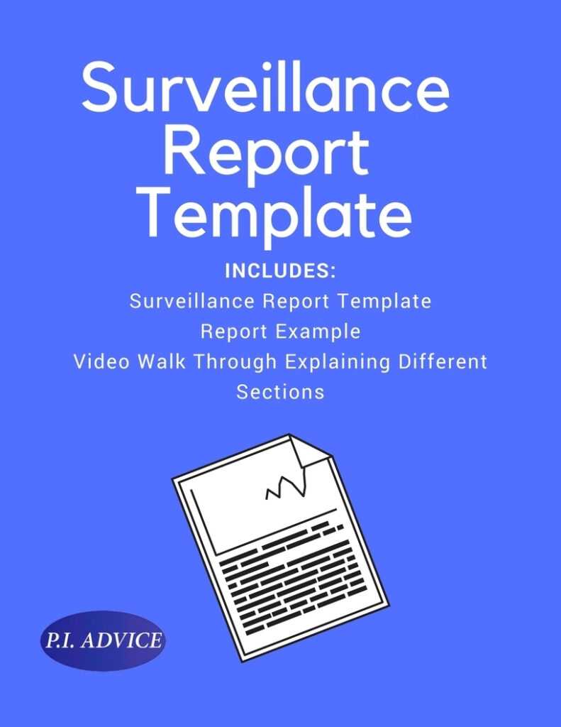 Surveillance Report Template In Private Investigator Surveillance ...