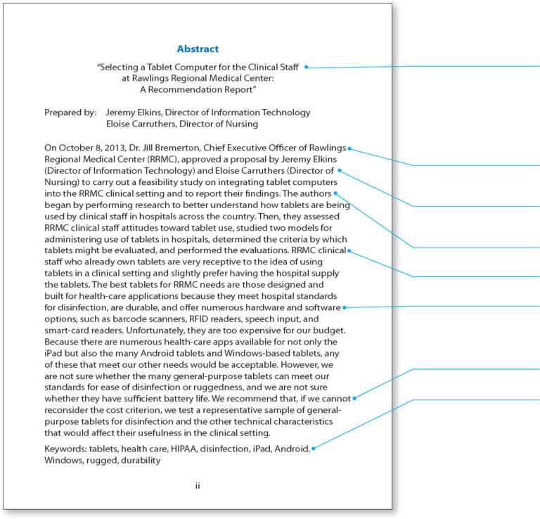 Recommendation Report Template