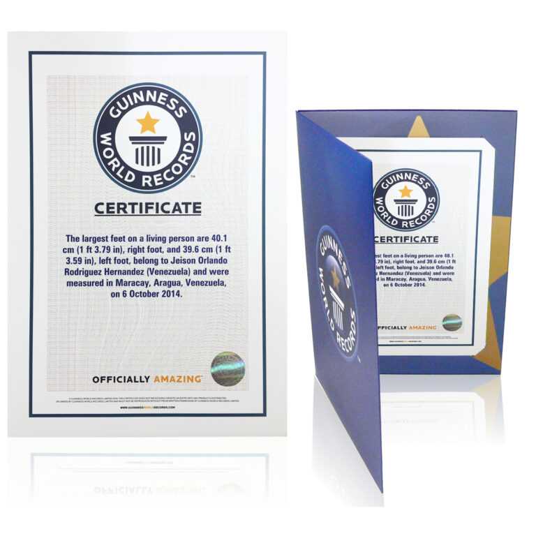 The Guinness World Records Store – Certificates Throughout Guinness ...