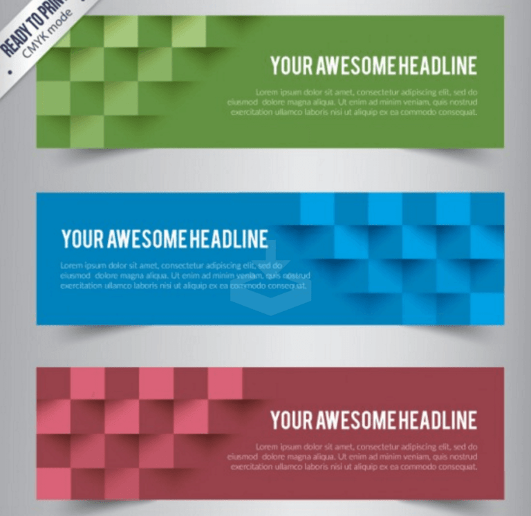 Top 10 Free Banner Templates In PSD And AI In 10 – Colorlib Throughout ...