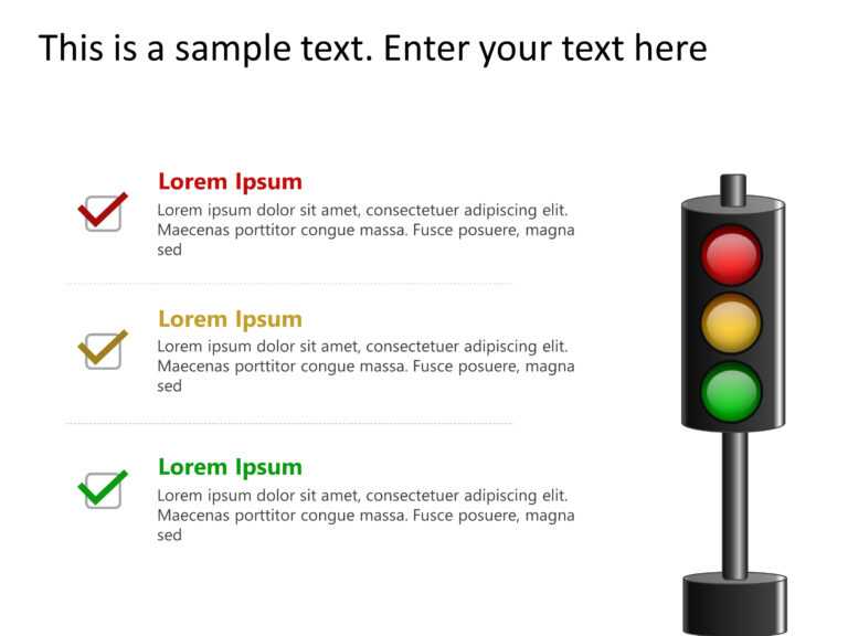 Traffic Light Status PowerPoint Template Intended For Stoplight Report ...