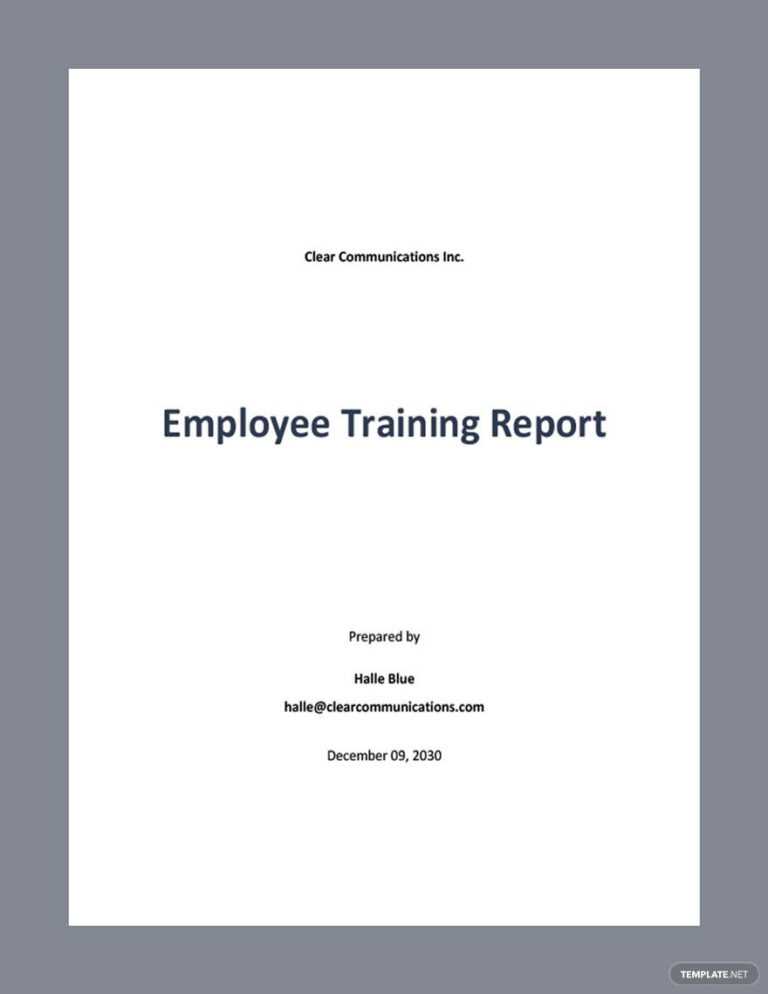 Training Reports Templates – Design, Free, Download Template ... Training Reports Templates – Design, Free, Download Template ...