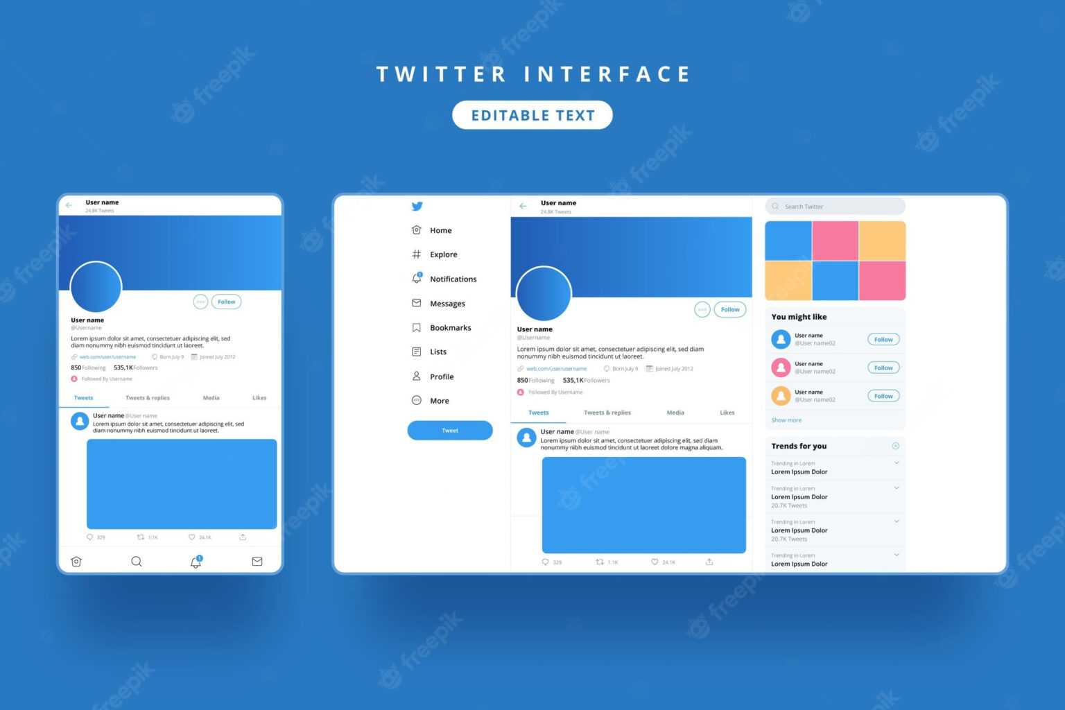 Twitter Images Free Vectors, Stock Photos & PSD In Blank Twitter ...