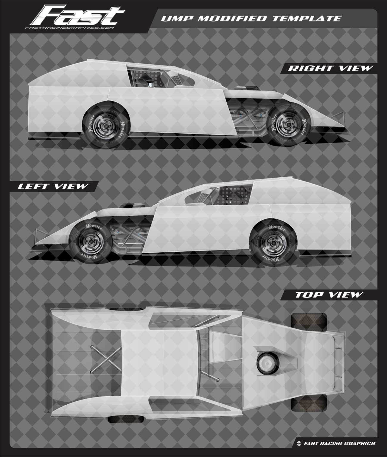 UMP Modified Template – Fast Racing Grafx With Regard To Blank Race Car ...