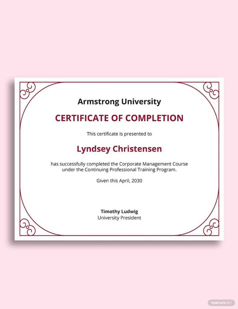University Degree Certificate Template – Word Template – Rebeccachulew.com