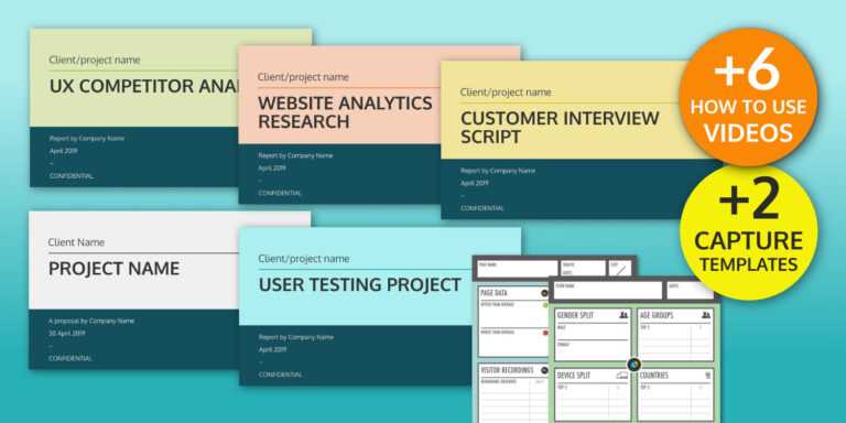 UX Design Templates – User Research Reports and Guides With Ux Report ...