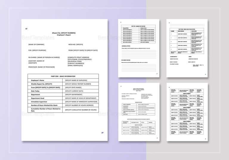 Weekly Operations Report Template In Word, Google Docs, Apple Pages Throughout Operations ...