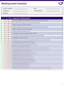 Welding Inspection Report Template - Rebeccachulew.com