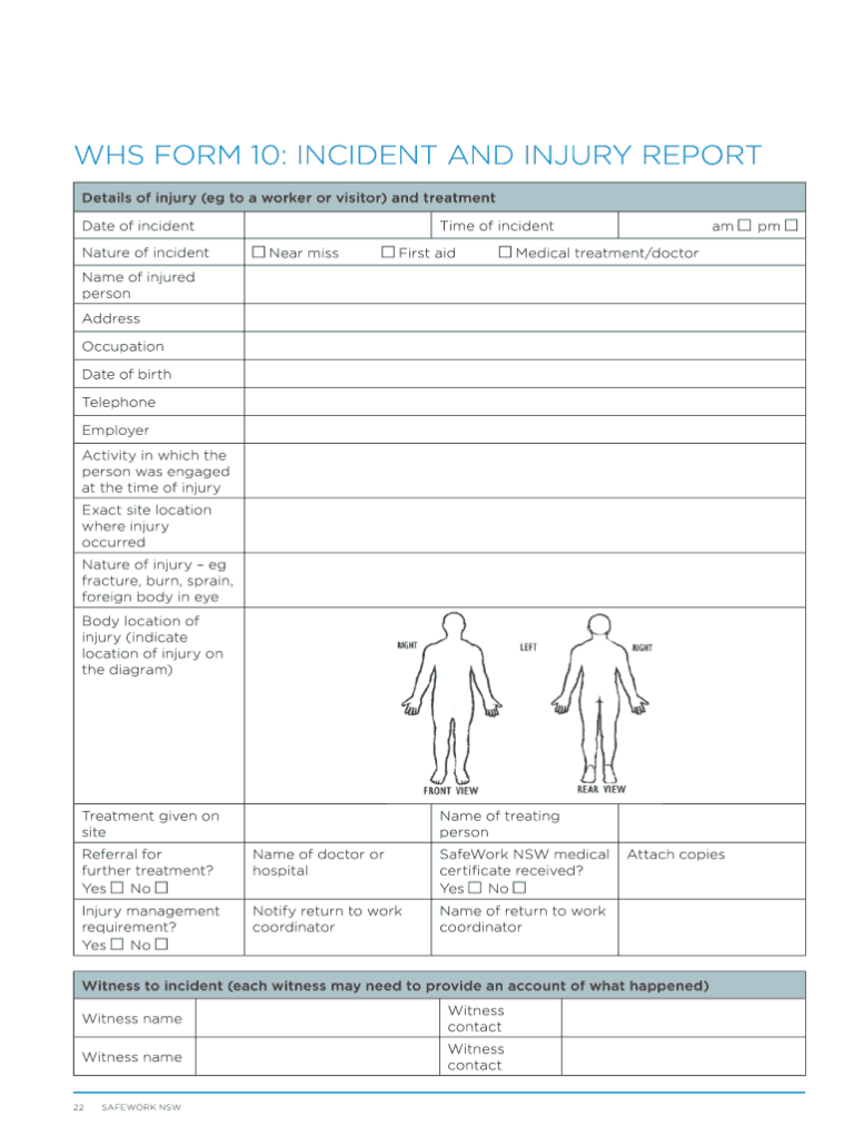 Whs Incident Report Form: Fill Out & Sign Online DocHub Regarding ...
