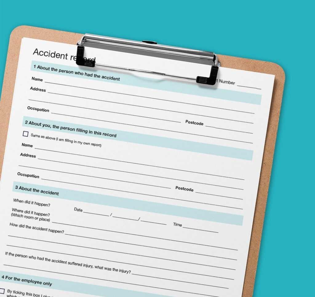 Workplace Accident Reporting – With Free Accident Book Template! In ...