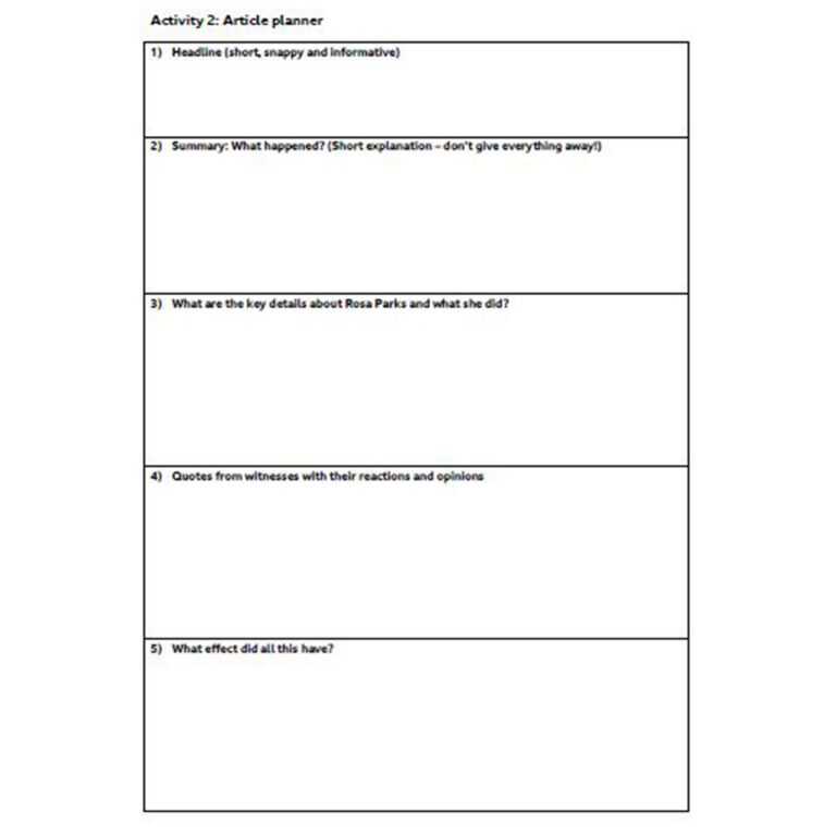 Writing A Newspaper Report – English – Learning With BBC Bitesize ...